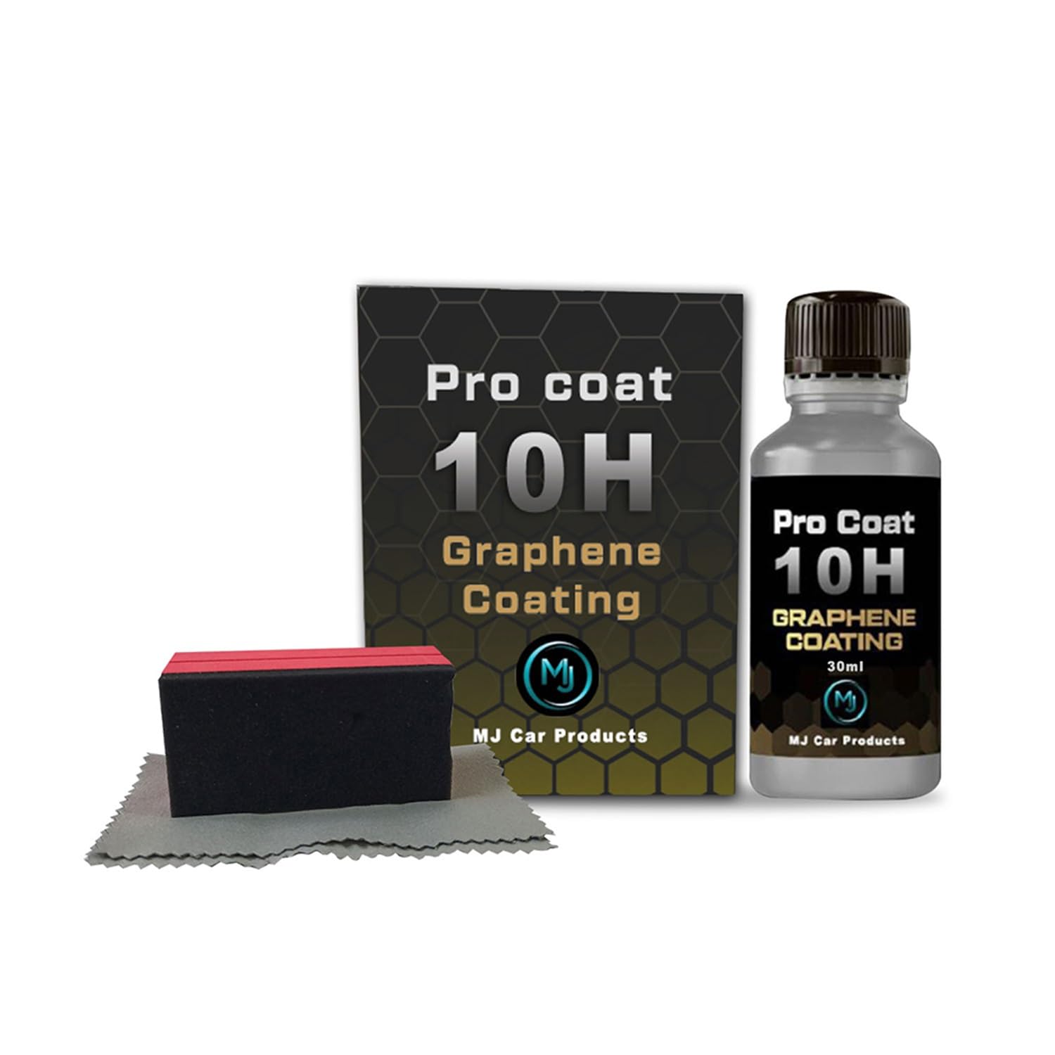 MJ Car Products Pro Coat 10h Graphene Coating for Cars (30 ML) - Graphene Ceramic Coating with 7 ...