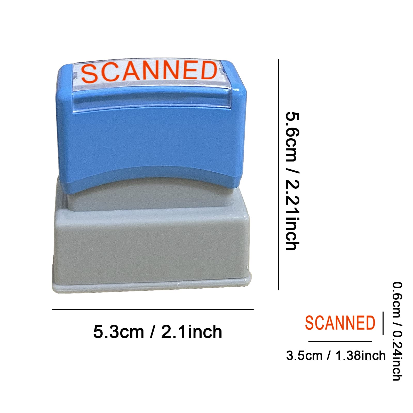 Snapklik.com : Scanned StampsMessage Stamp Pre-Inked Office Stamp ...