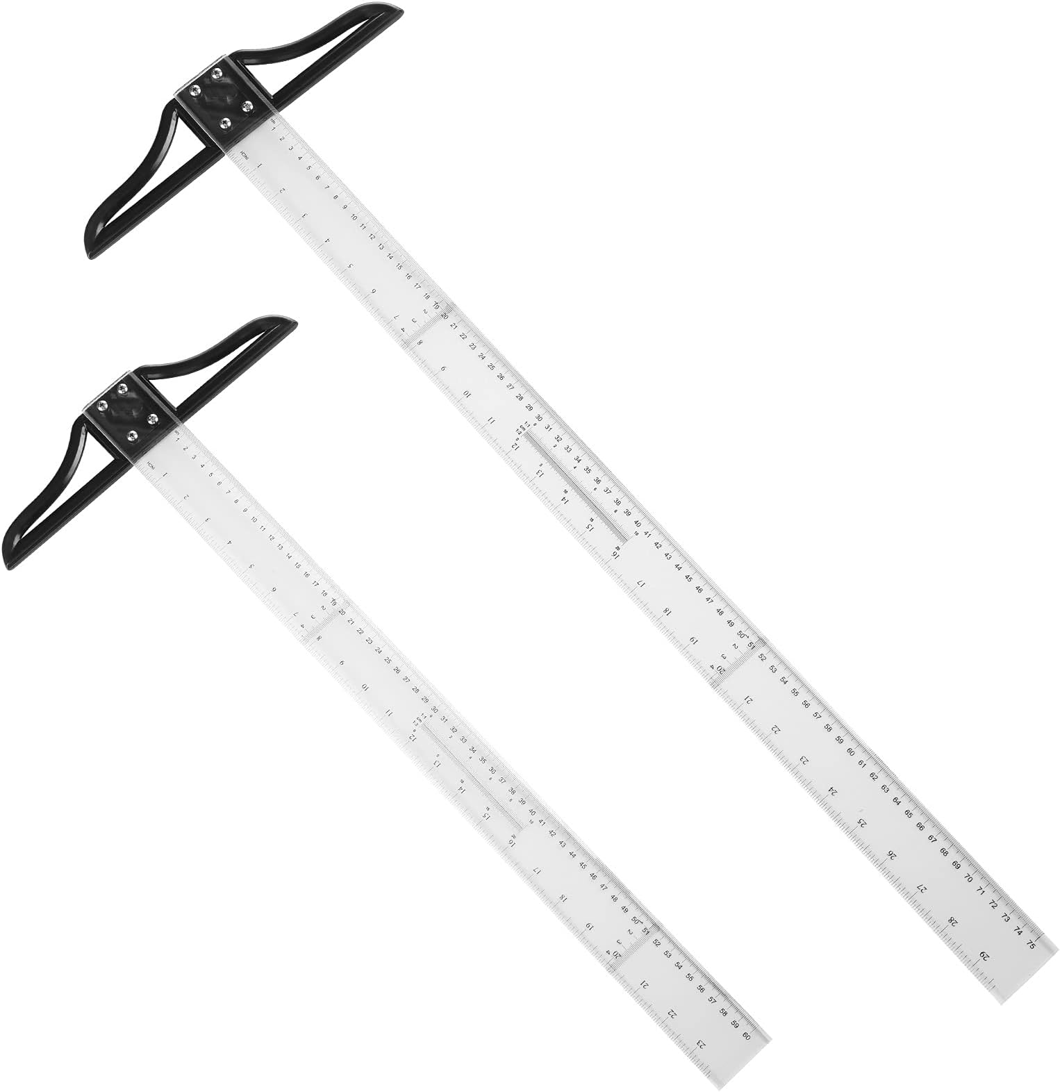 Amazon.com : 2 Pieces T Square Acrylic Ruler 23.6 Inches and 29.5 ...