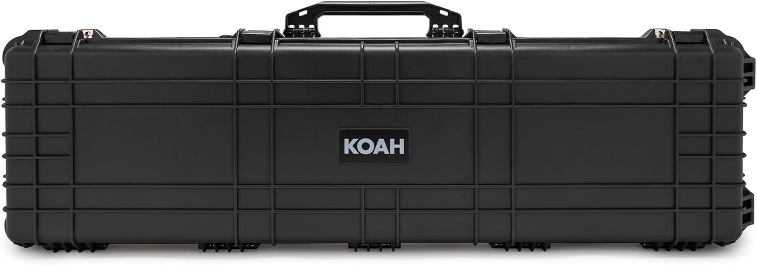 Amazon.com: Koah 53" Inch Weatherproof Protective Roller Rifle Hard ...