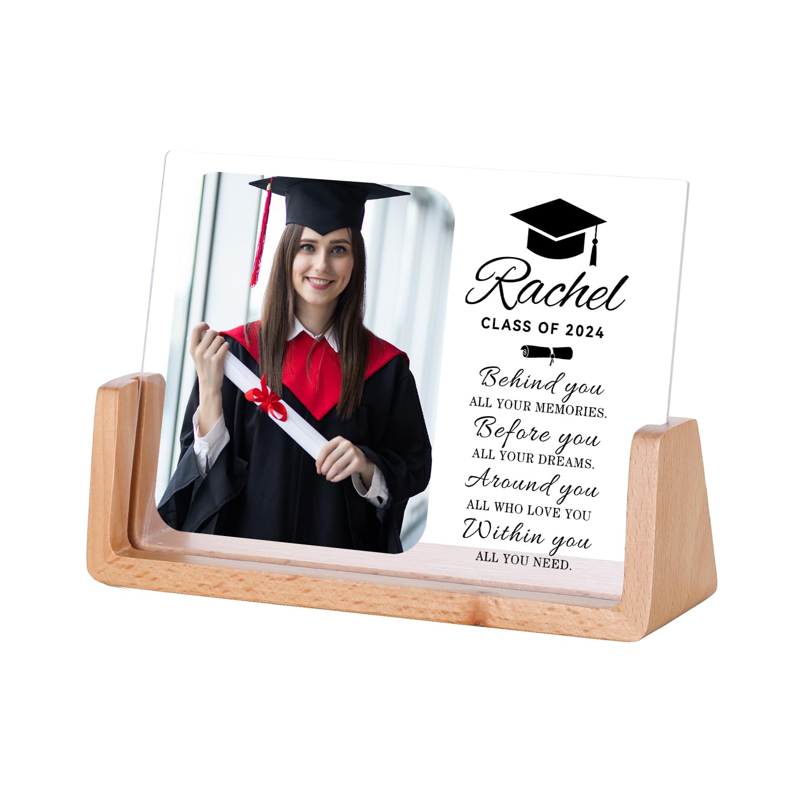Amazon.com - Custom Graduation Picture Frame Class Of 2024 Graduation ...