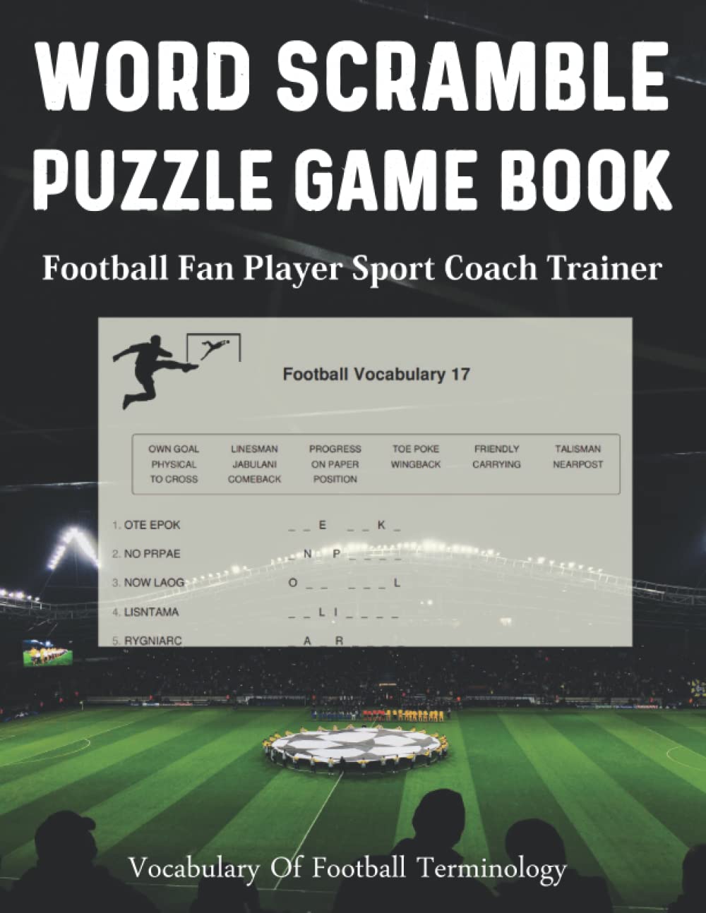 Buy Word Scramble Puzzle Game Book Football Fan Player Sport Coach ...