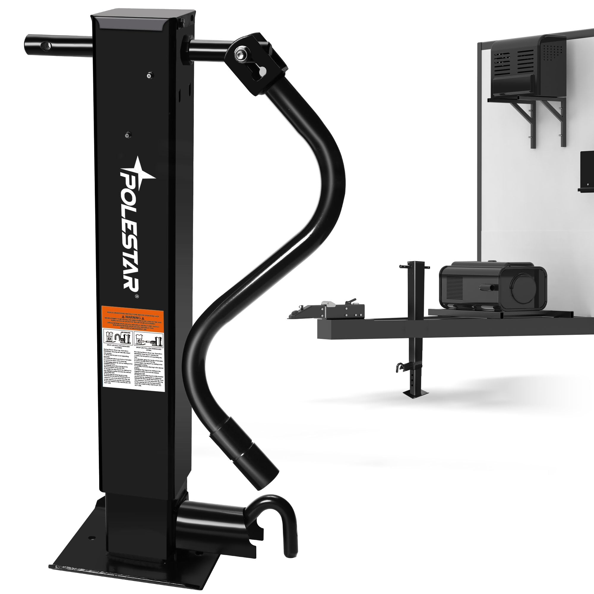 Snapklik.com : POLESTAR 12000lbs Capacity Heavy-Duty Trailer Jack ...