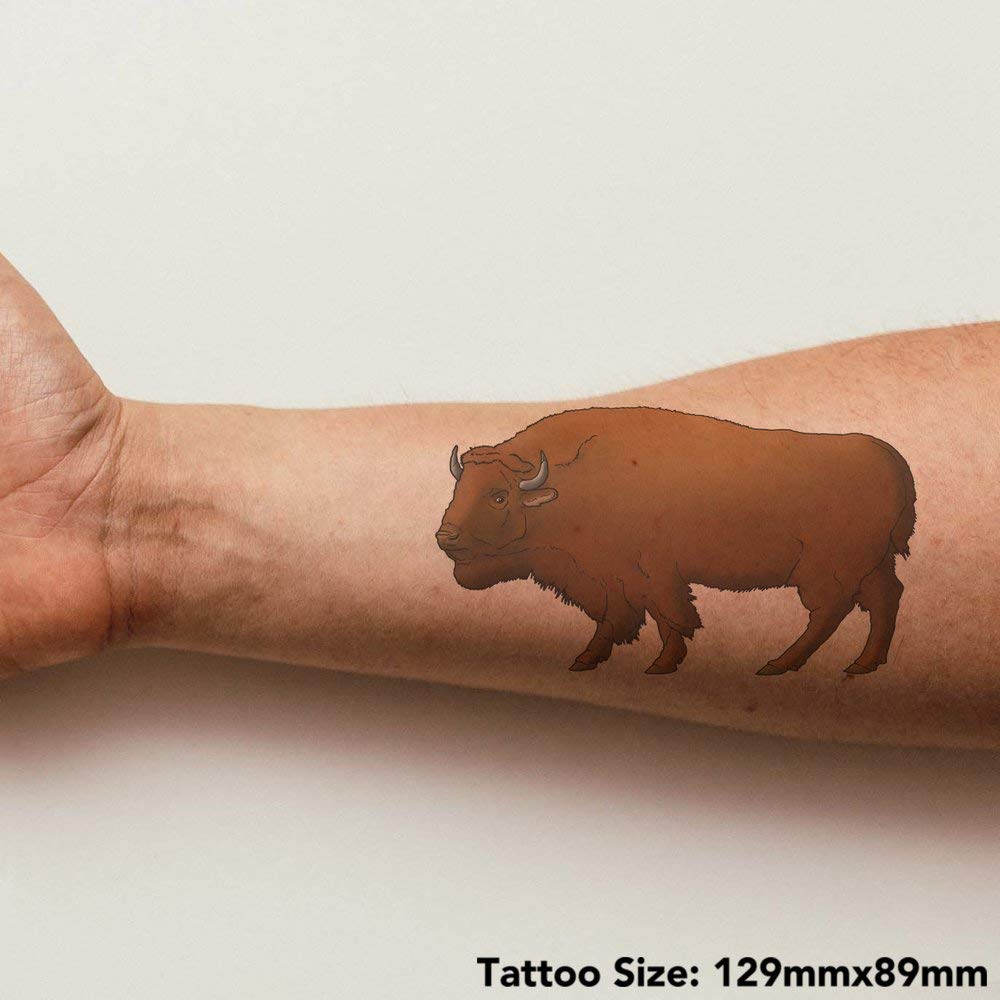Bison Tattoos Bison Double Exposure – MasterBundles