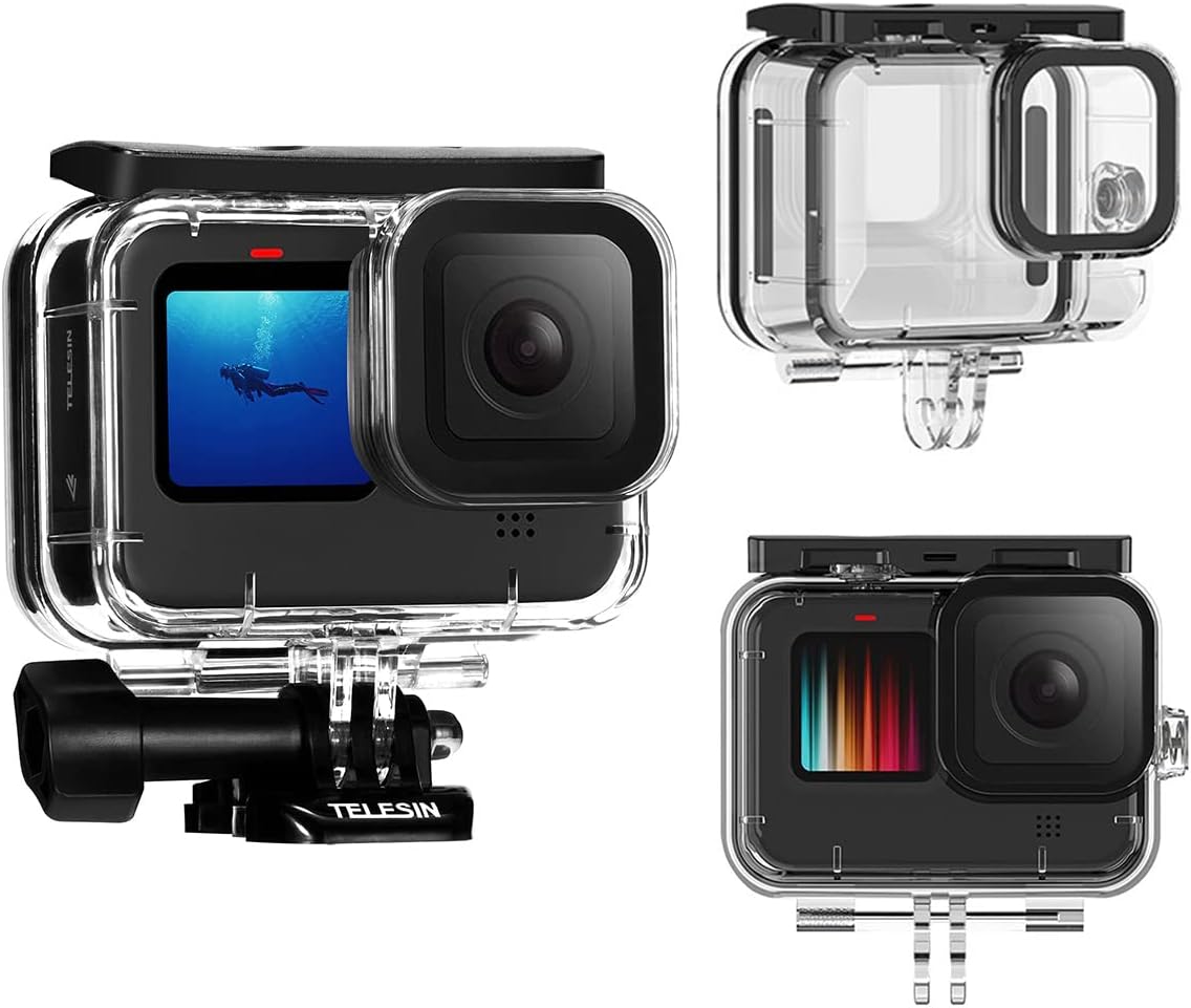 FitStill 60M/196FT Waterproof Case for Go Pro Hero 13/Hero 12/ Hero 11 ...