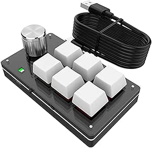 Amazon.com: Yosoo 6 Key Multimedia Keyboard 6 Customizable Shortcut Keys Mini Keyboard ...