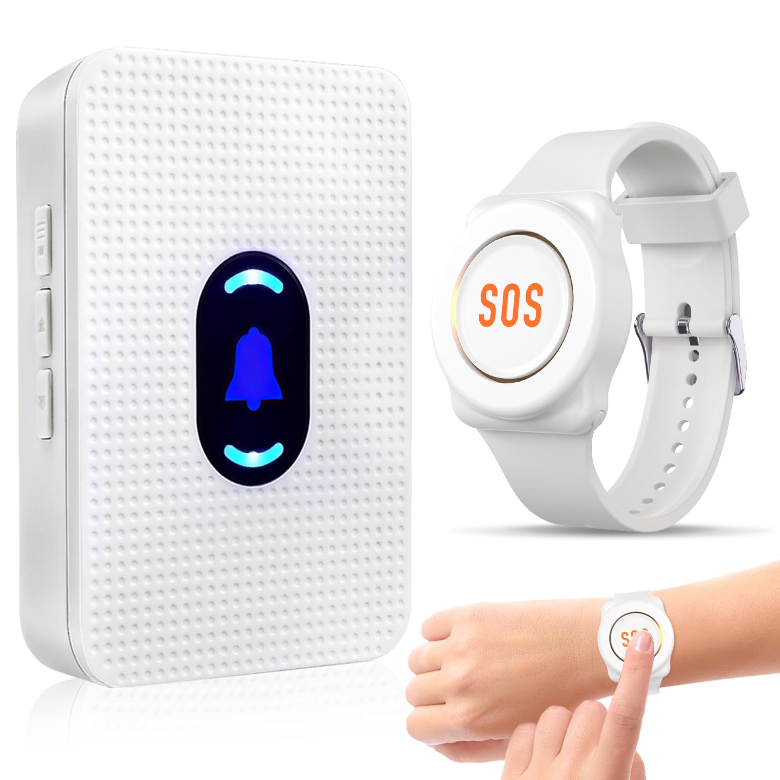 Daytech Caregiver Pager Wireless Senior Alarm Call Button Emergency ...