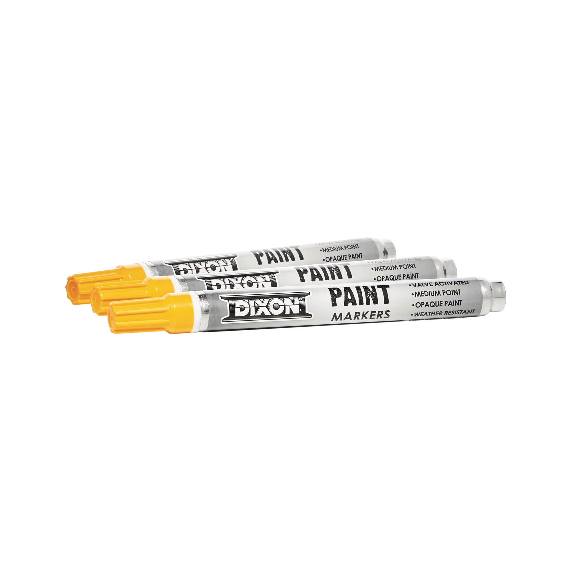 Snapklik.com : Dixon Paint Markers, Medium Tip, Box Of 12, Yellow