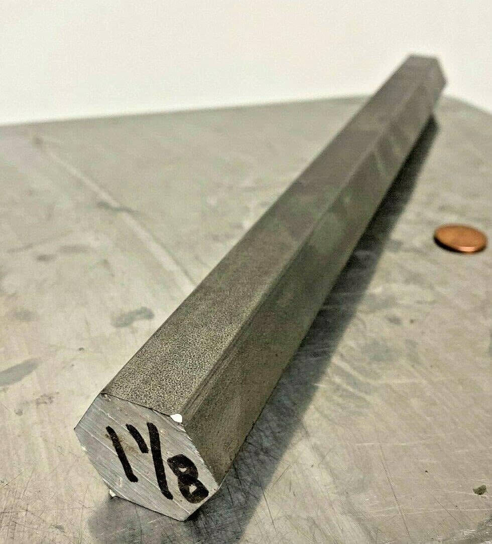 Amazon.com: 12L14 Steel Bar Stock 1-1/8" Hexagon x 12" : Industrial ...
