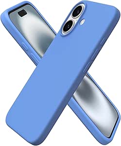 Amazon.com: ORNARTO Compatible with iPhone 16 Case 6.1", Slim Liquid Silicone 3 Layers Full ...