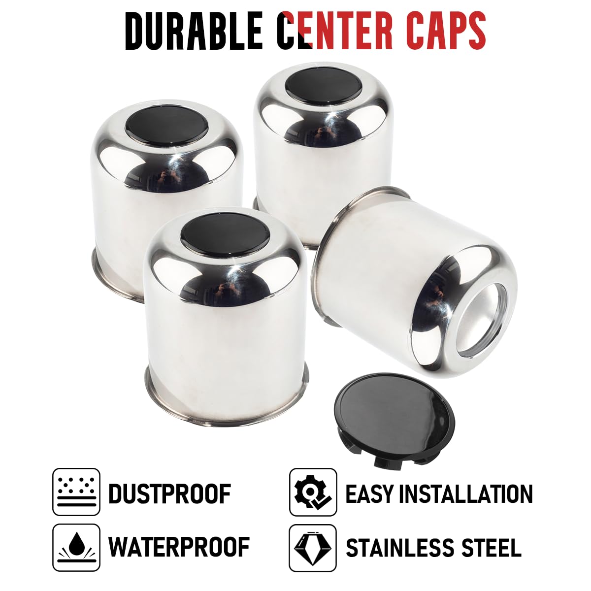 Snapklik.com : RTrhinotuning Stainless Steels 4.25in Chrome Trailer ...