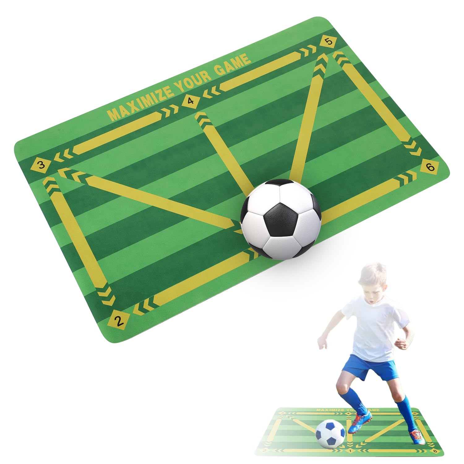 Soccer Practice Equipment Soccer Training Mat, Football Footwork ...
