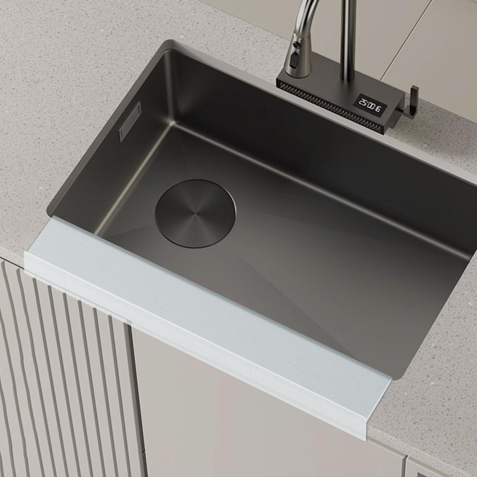 ANZIUS 4" x 22" Silicone Kitchen Sink Edge Guard,Sink Edge Protector ...