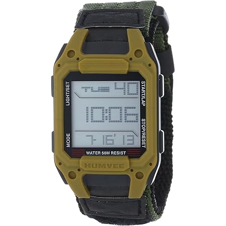 Amazon.com: Humvee Men's Military Watch, Digital Recon Tan Nylon Strap ...