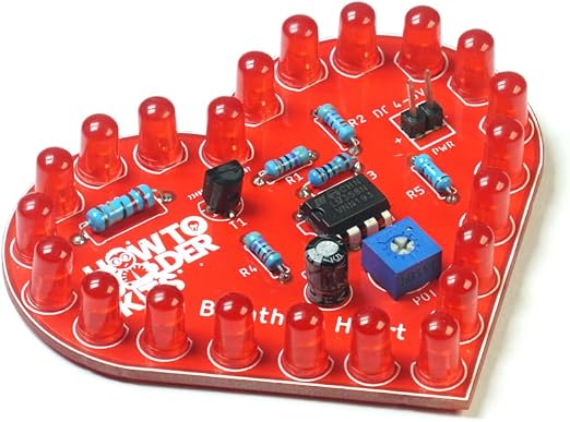 Amazon.com: APTINEX Breathing Heart LED Soldering Kit by How to Solder ...