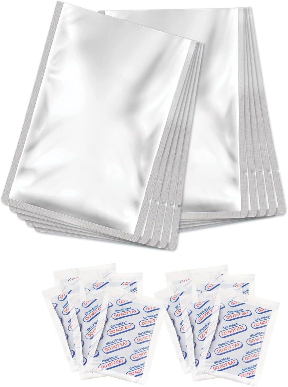 Amazon.com: 10 Pcs 1-Gallon Mylar Bags + 10 Pcs 500cc Oxygen Absorbers ...
