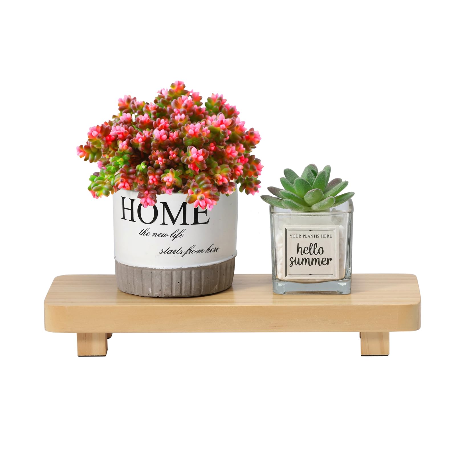 Amazon.com: NADESSA Pine Wood Riser for Home Decor, Small Plant Stands ...