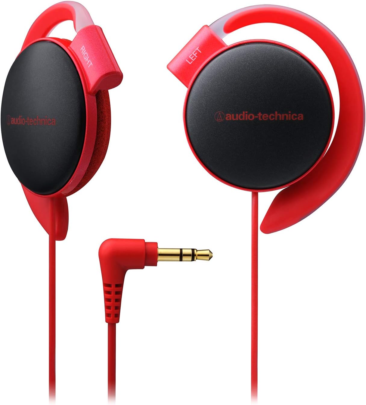 Amazon.com: Audio Technica ATH-EQ500 RD Red | Ear-Fit Headphones (Japan ...