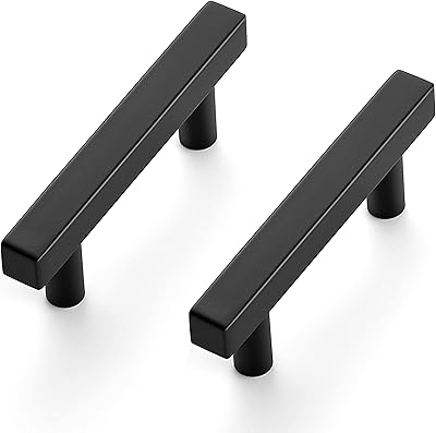 Ravinte 30 Pack 2 inch Length Square Cabinet Pulls Matte Black ...