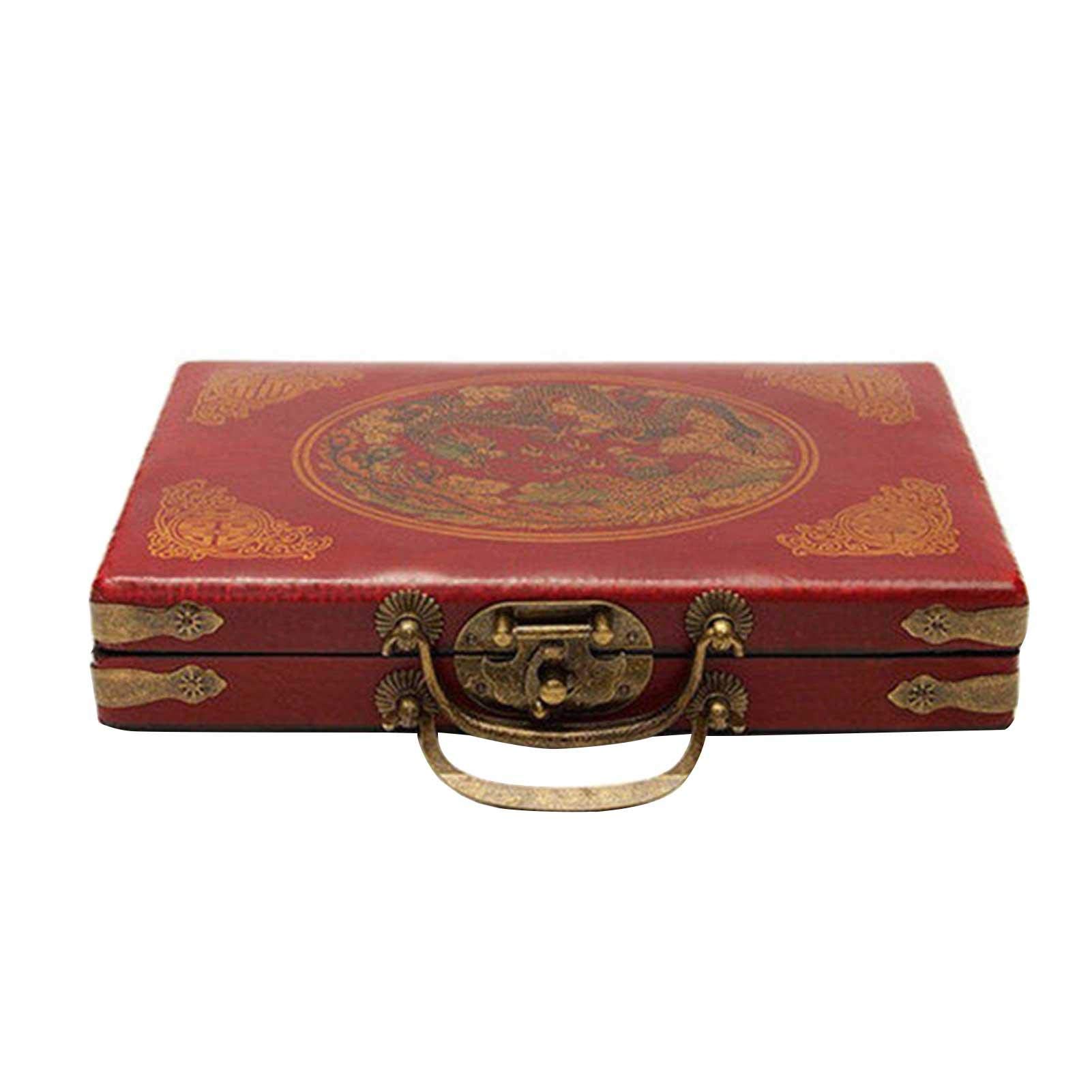 Traditional Chinese Mahjong Set Mah Jong Game Set with 144 Mini Tiles ...