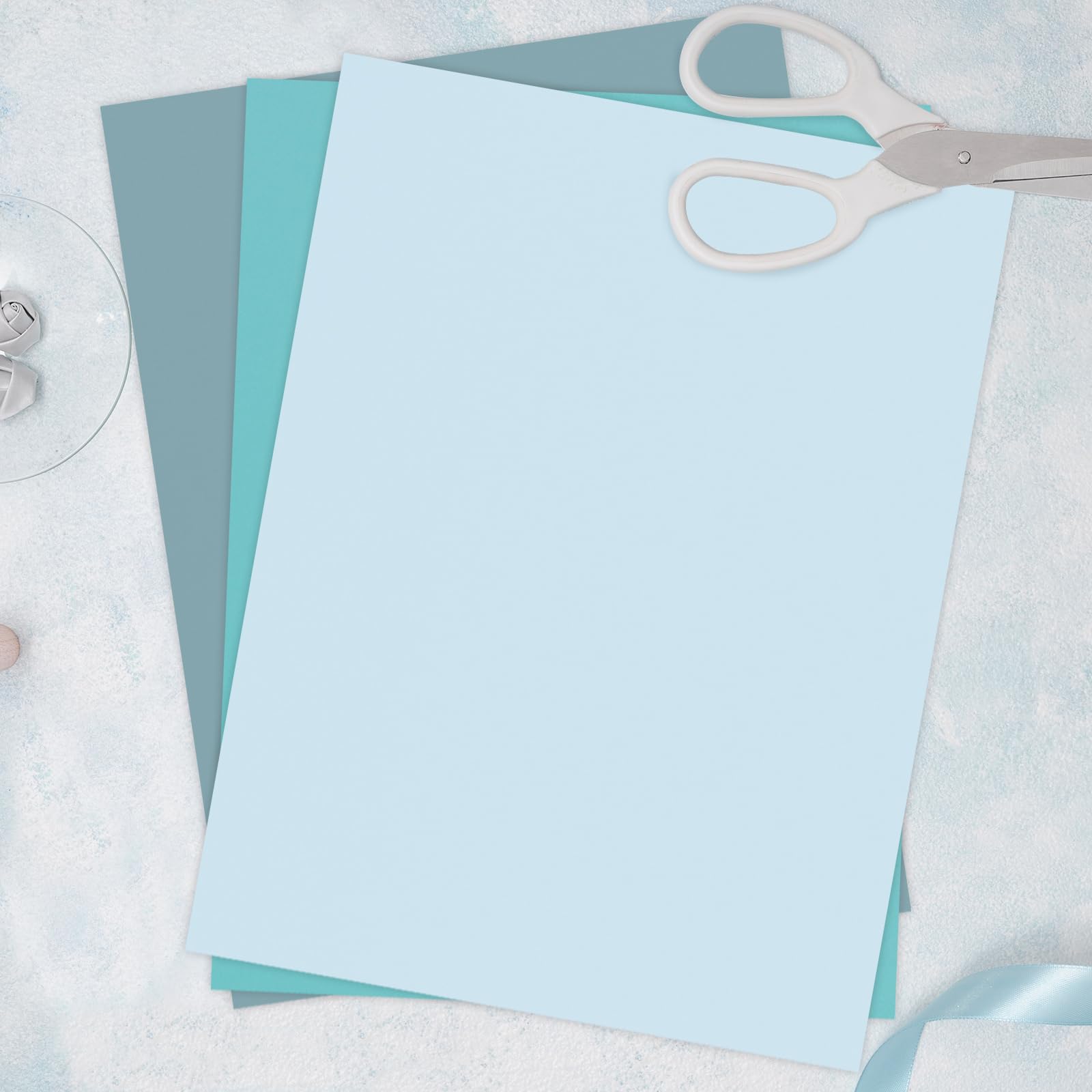 Pretty Blue Cardstock Paper
