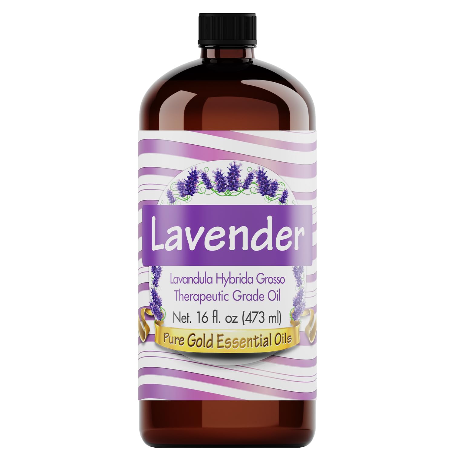 Amazon.com: Pure Gold Lavender Essential Oil Bulk, 16oz - Perfect as ...