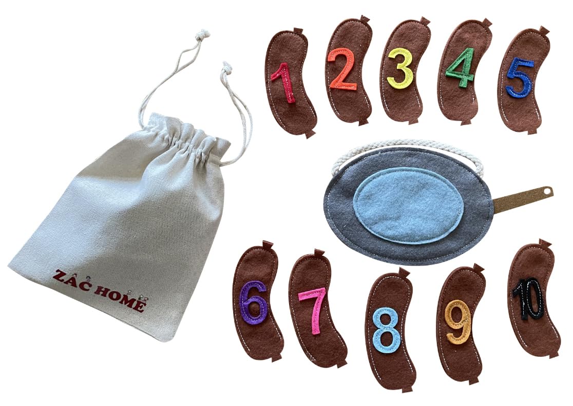 Nursery Rhyme “10 Fat Sausages” Finger Puppet with Numbers 1-10 Fun and ...