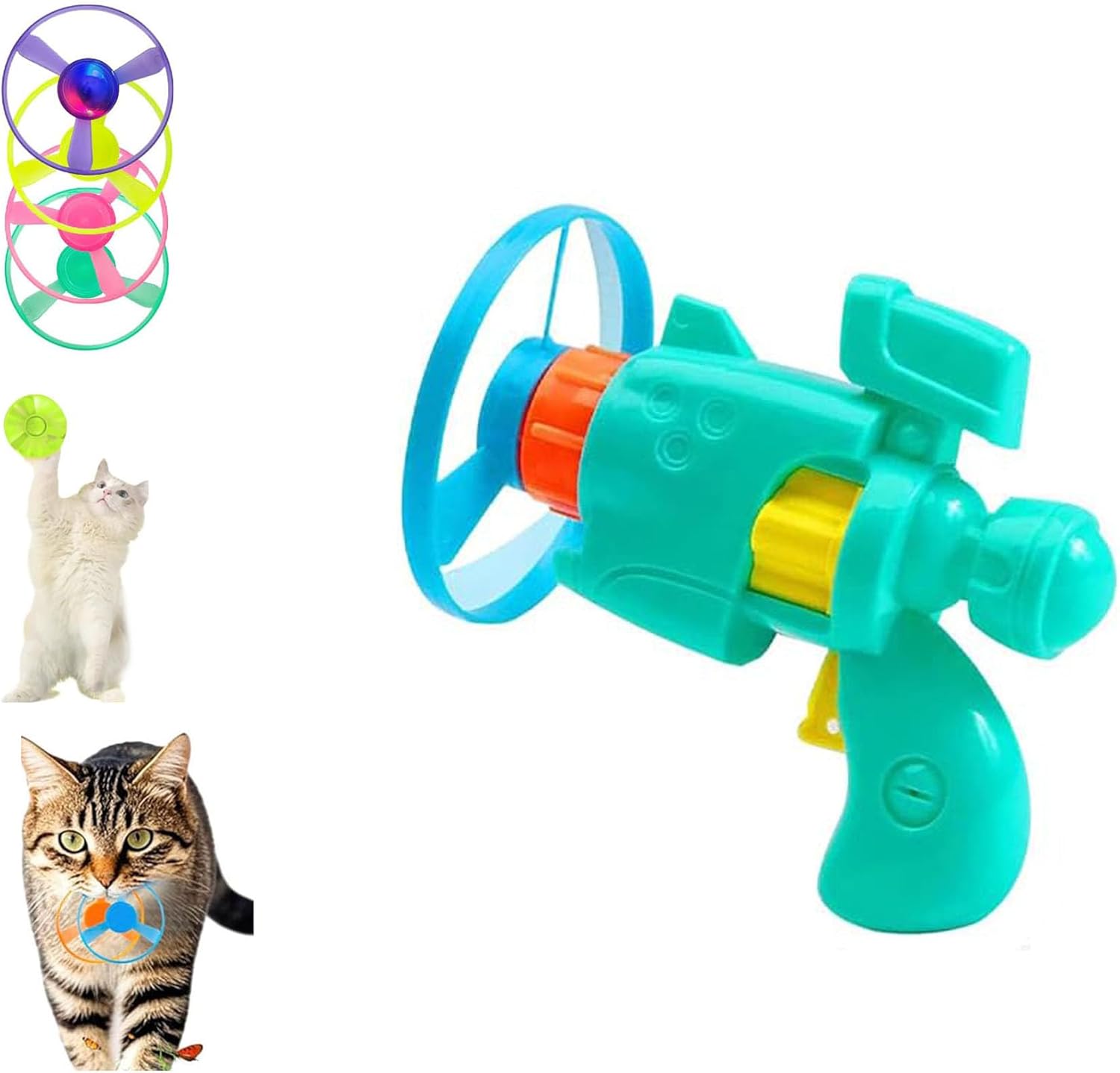 Amazon.com: Celerypet Light-Up Flying Discs Cat Launcher Set,celerypets ...