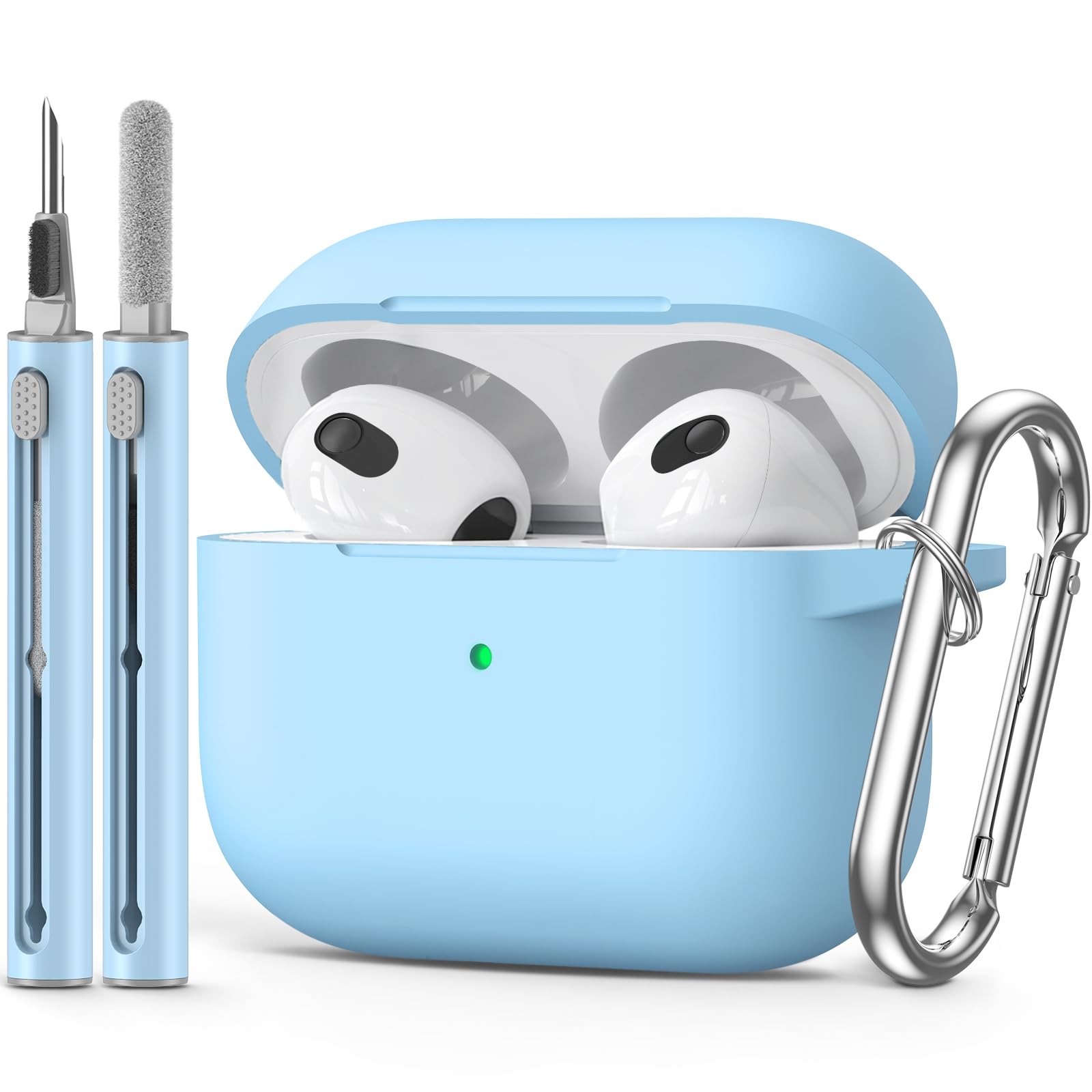 Amazon.com: Ljusmicker AirPods 3rd Gen Case Cover 2021 with Cleaner Kit ...