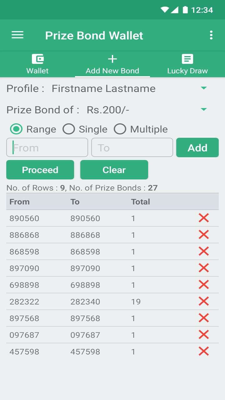 Prize Bond Wallet - App on Amazon Appstore