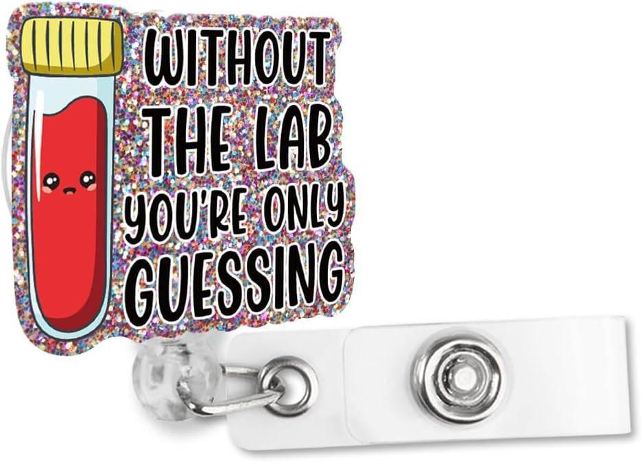 Amazon.com : Xipromi Medical Lab Scientist Badge Reels Retractable ...