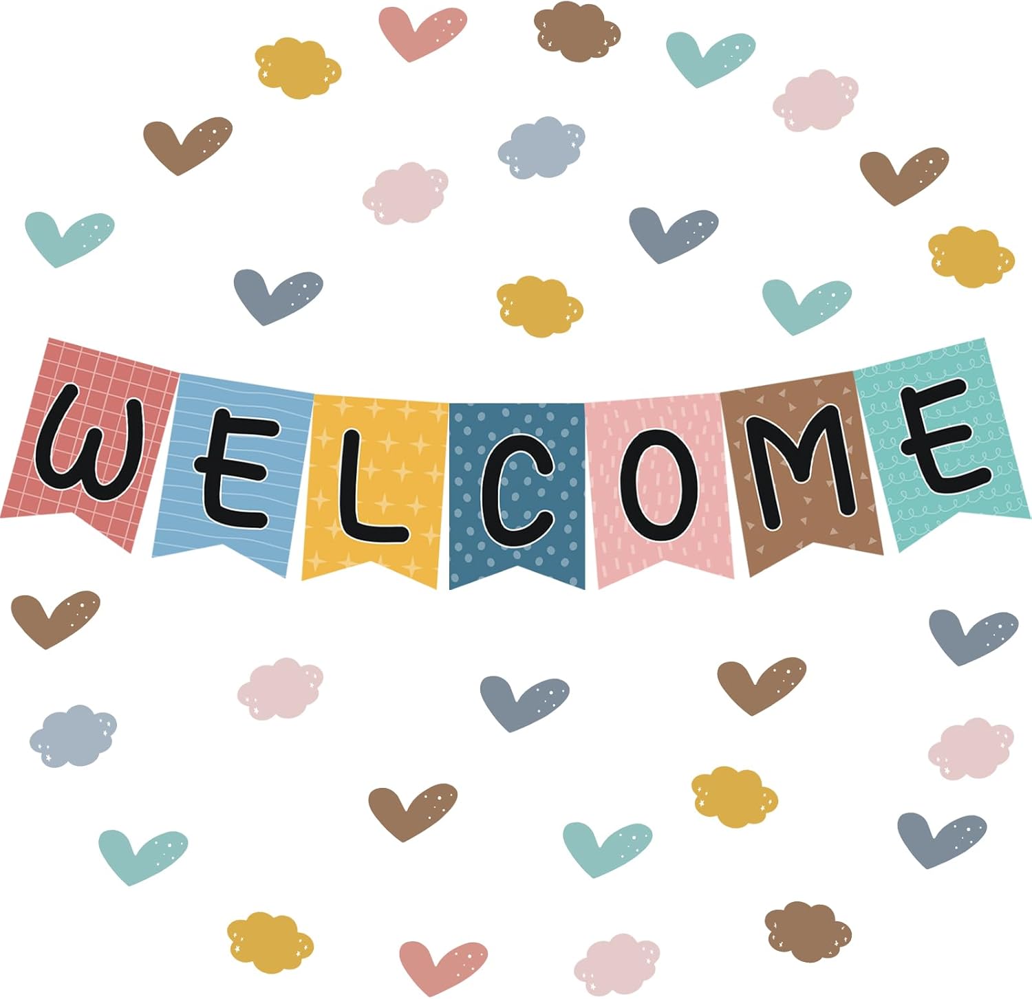 57pcs Boho Rainbow Welcome Banner Welcome Bulletin Nepal | Ubuy
