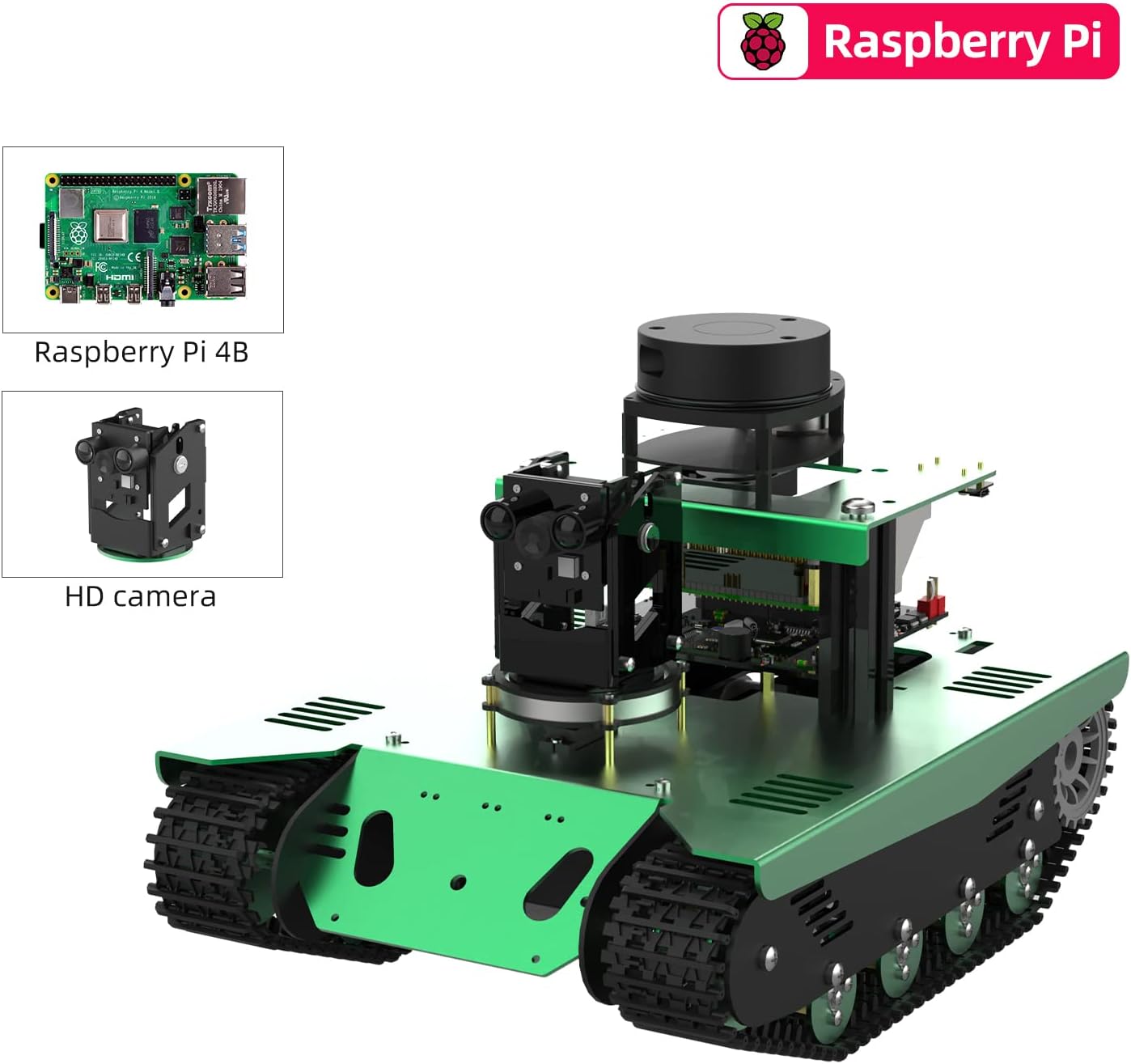Yahboom Transbot I Robot programable de alta definición 2-DOF Kit de ...