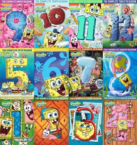 Amazon.com: SpongeBob SquarePants: The Complete Seasons 1 - 12: 1, 2, 3 ...