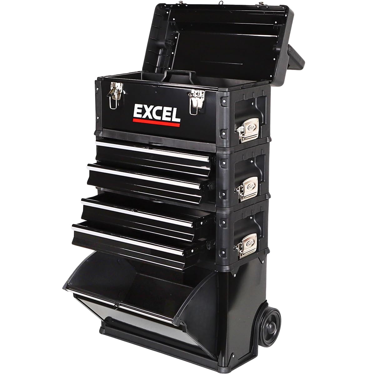 Mobile Roller Chest Trolley Cart Storage Cabinet Tool Box 4 ...