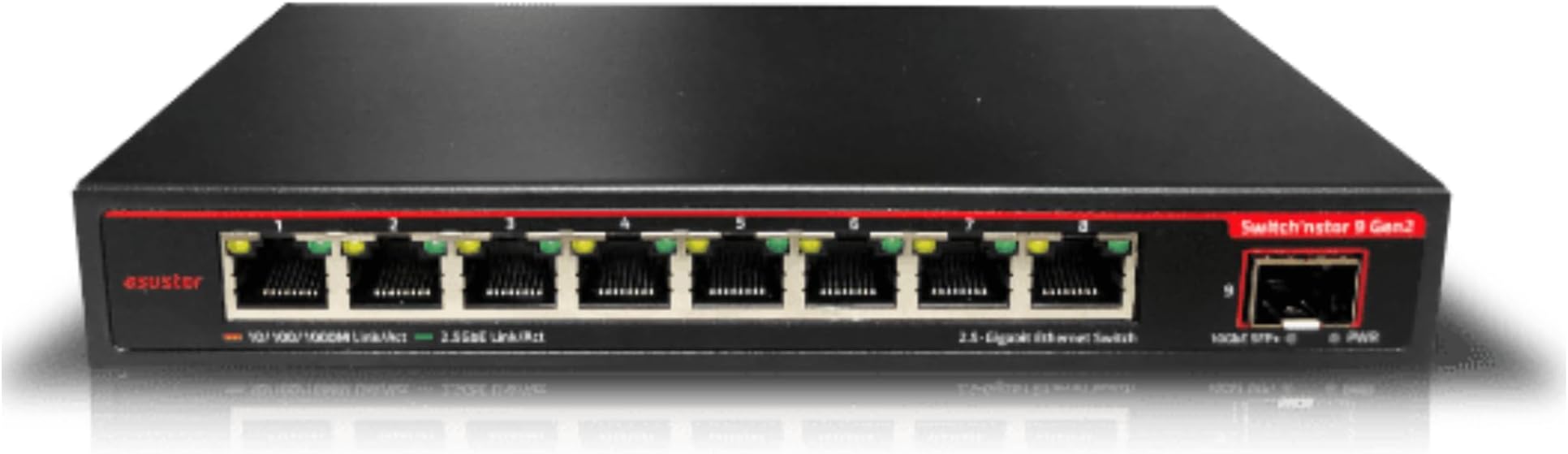 Amazon.com: Asustor Switch'nstor 9 Gen 2 ASW209X, 9 Port Unmanaged ...