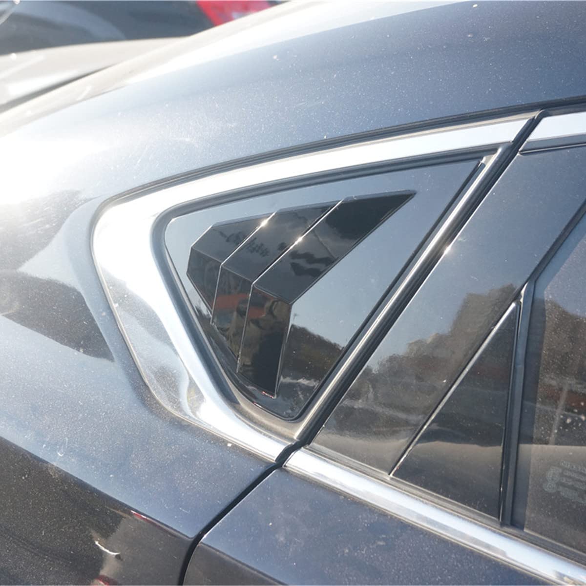 Amazon.com: CYAuto New 2pcs Racing Side Rear Quarter Window Louvers for ...