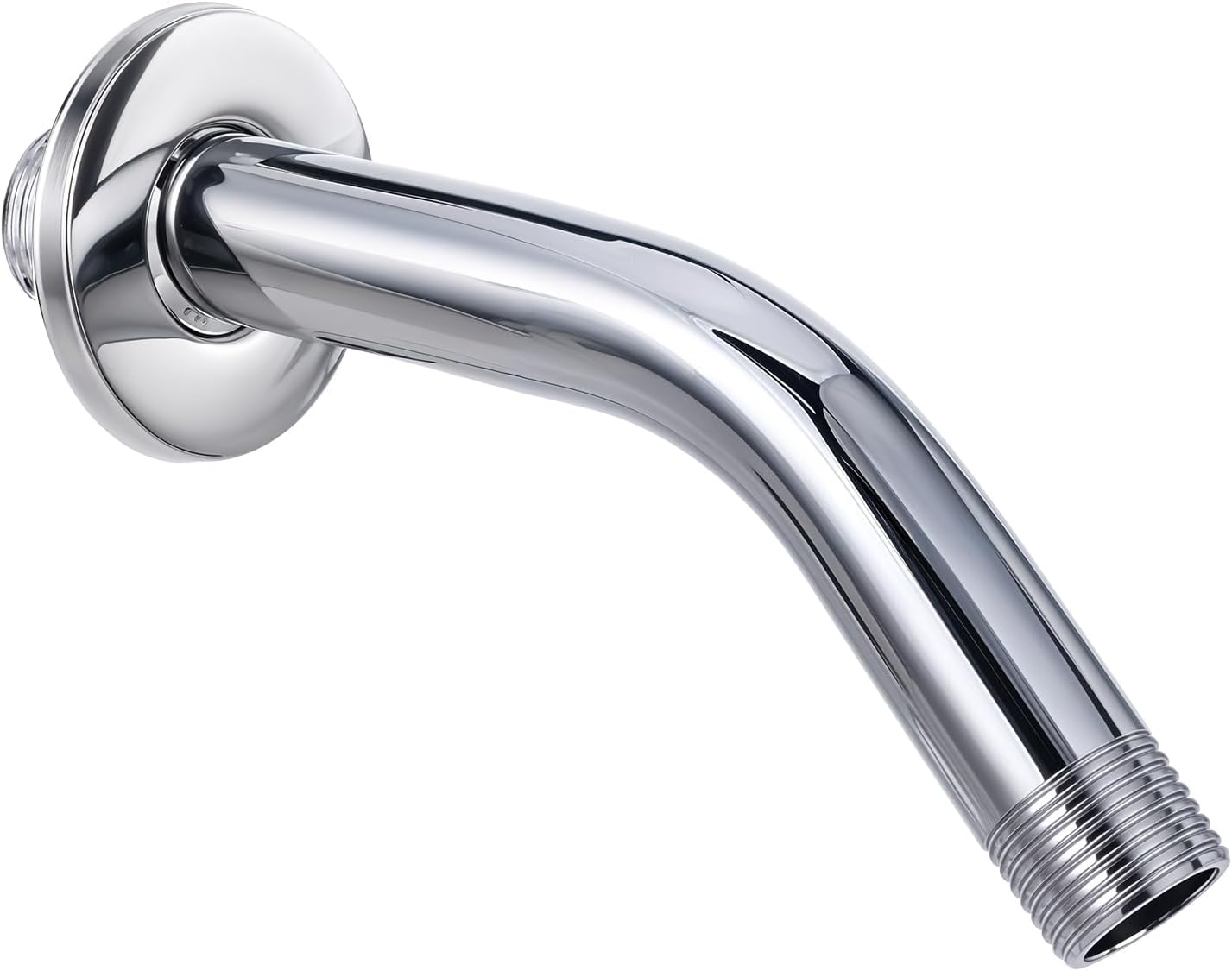 6 Inches Shower Arm with Flange and Tape, 304 Stainless Steel Shower ...