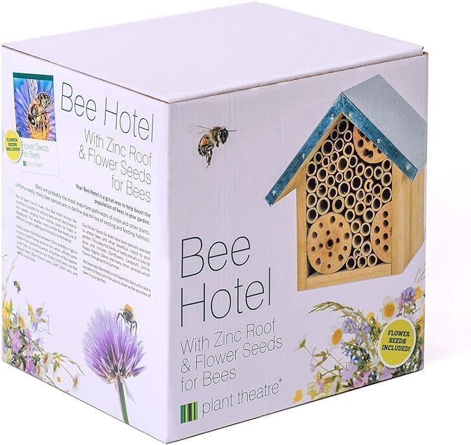 Bee Hotel - Eco-Friendly Insect Nest Box for Gardens and Yards : Amazon ...