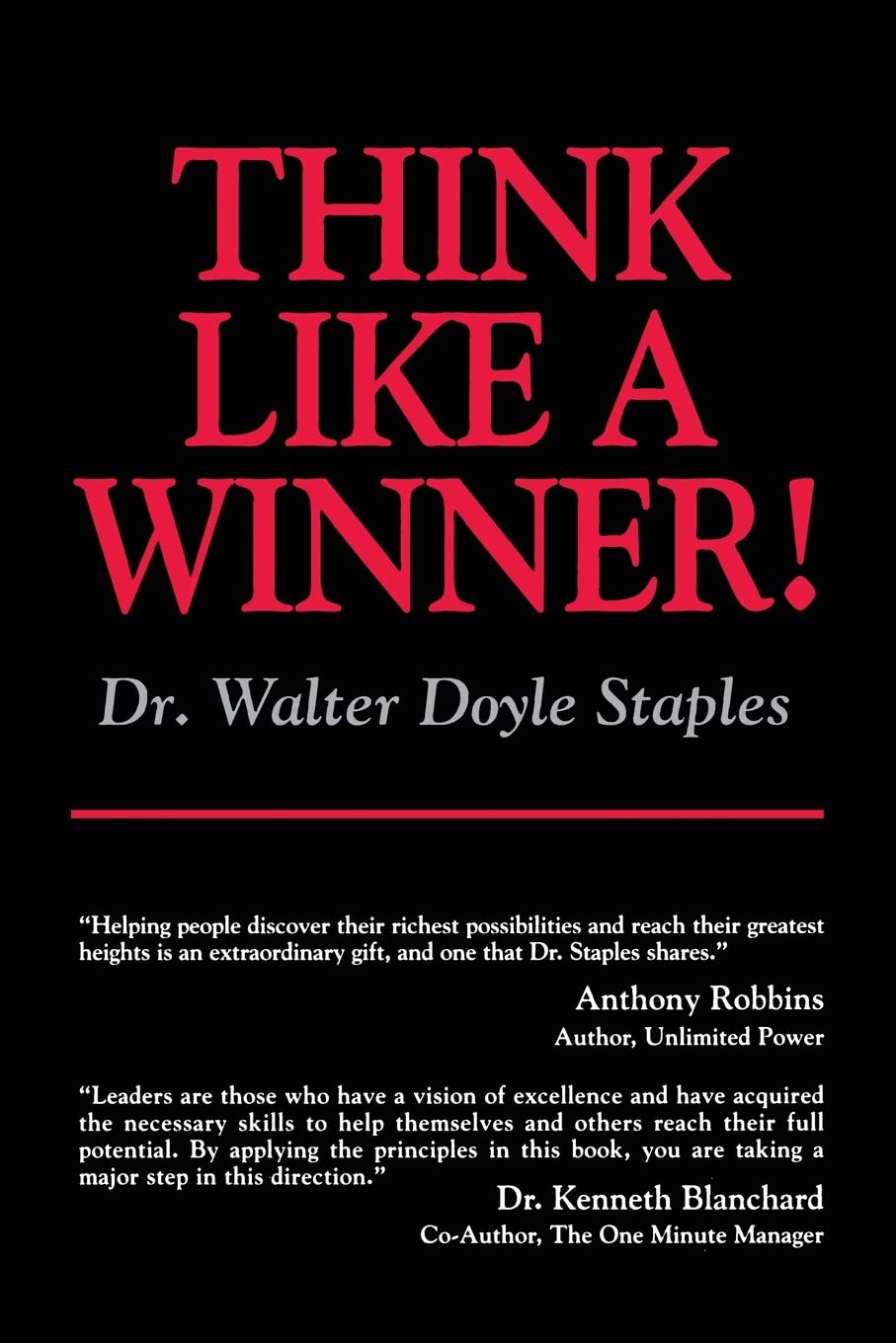 Think Like a Winner!: Staples, Dr. Walter Doyle: 9780879804336: Amazon ...