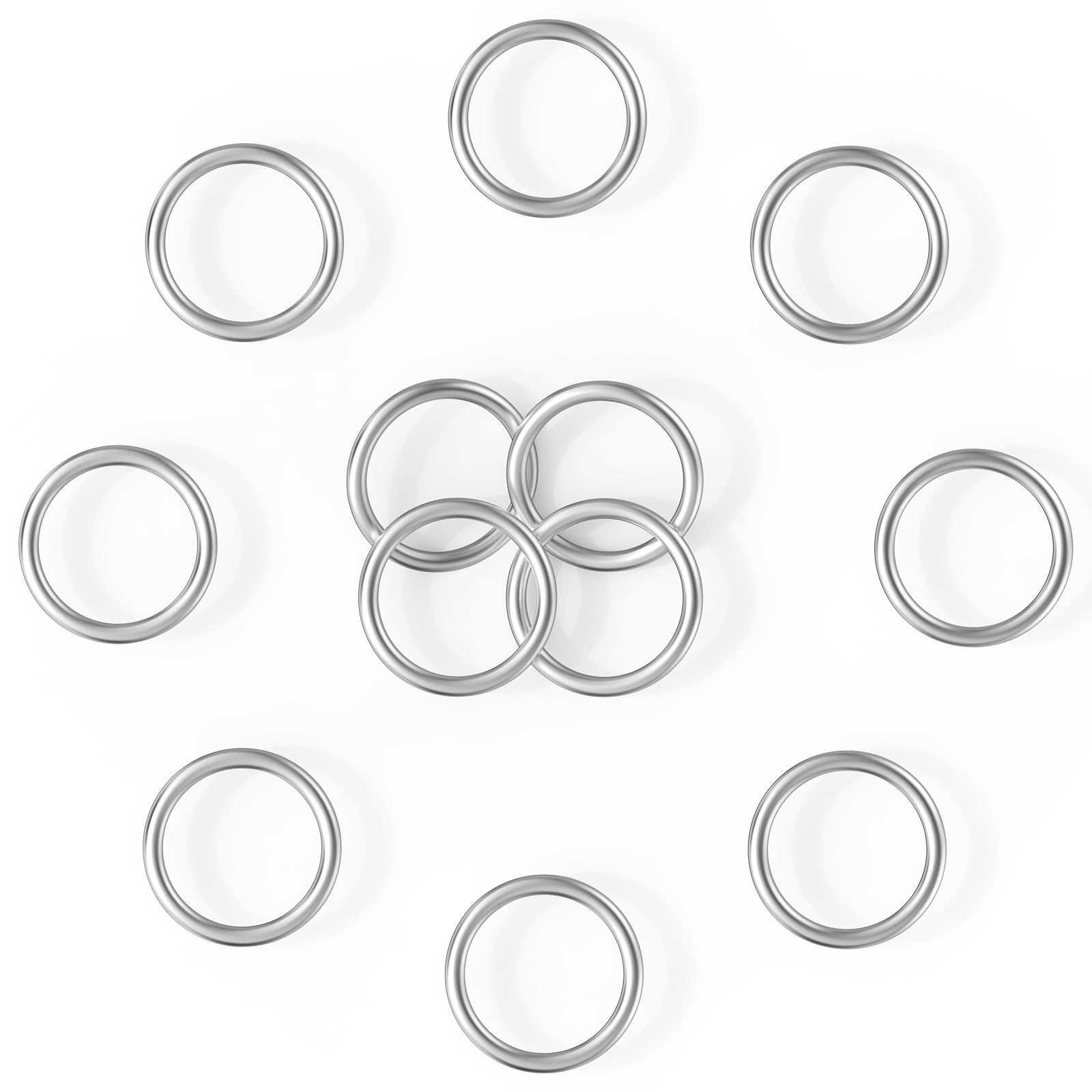 Amazon.com: BEYOURD 1 3/8 inch Metal O Rings, Stainless Steel Round ...