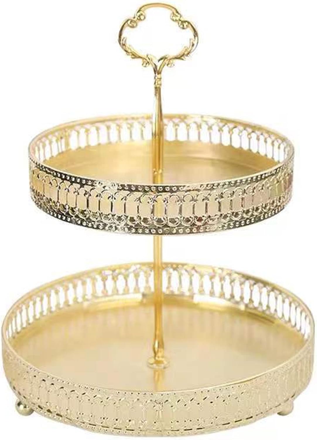 Amazon.com | Double Layer Fruit Plate Dessert Stand Pastry Tray ...