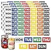 Amazon.com: 1.25X0.75 Inch Day Labels Day of The Week Stickers - Self ...