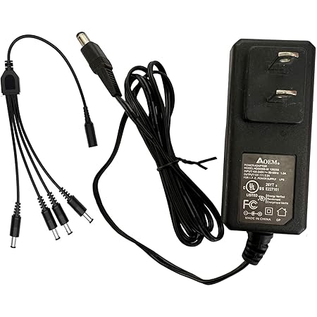 Amazon.com: Lorex ACCPWRLHV516B 4-in-1 Power Adapter for Lorex 4K ...