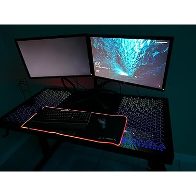EUREKA ERGONOMIC RGB Gaming Desk PC Case Built in, India | Ubuy