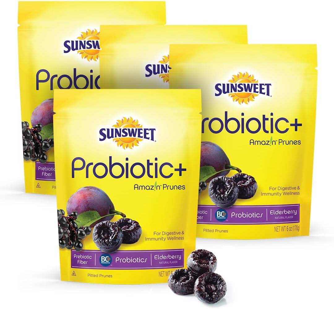 Amazon.com: Sunsweet Pitted Prunes with Probiotics - Unsweetened, Dried ...
