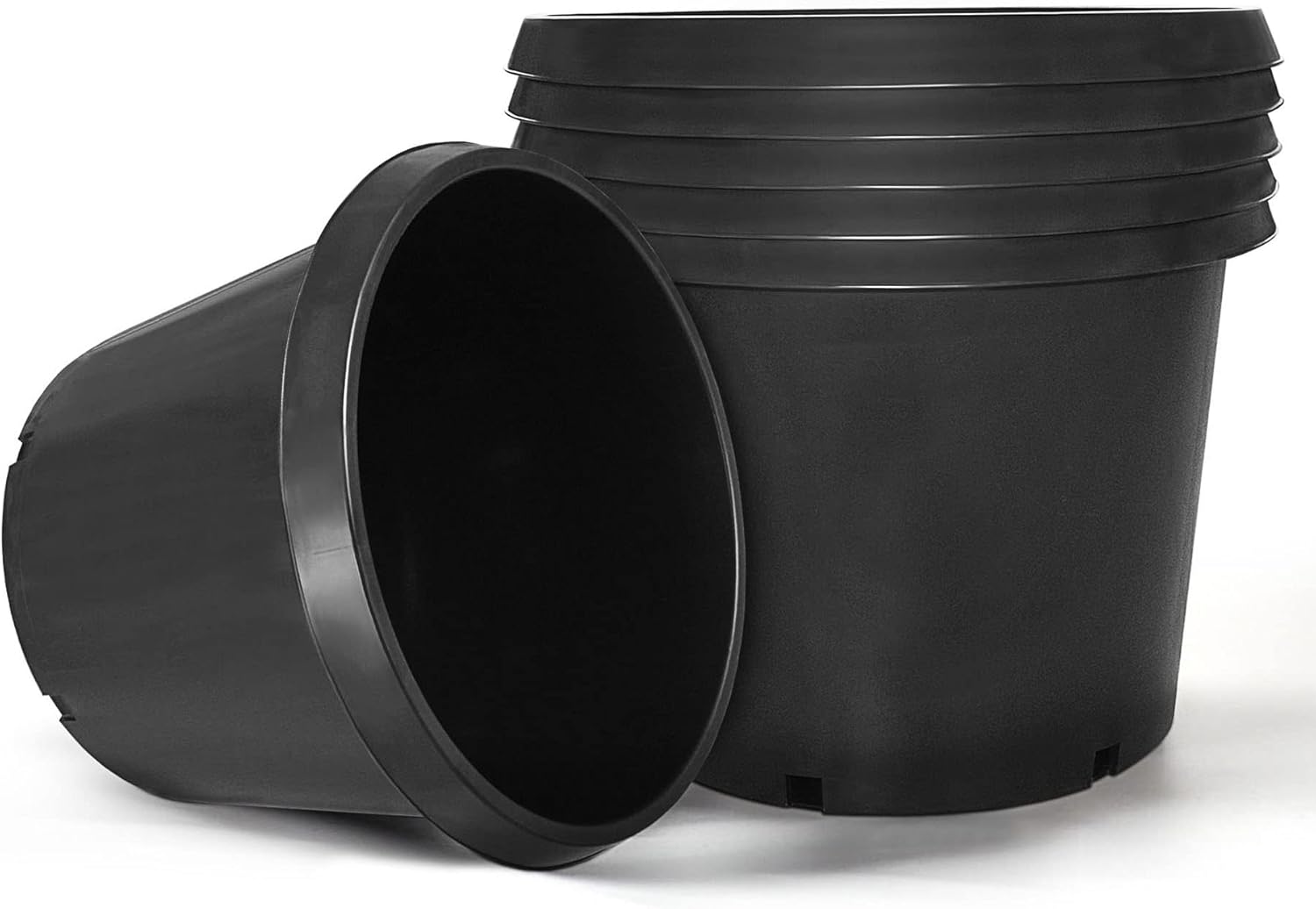 Amazon.com: HOSTIC 25 Gallon Flexible Nursery Pots Gallon Pot with Drainage Holes Plastic Plant ...
