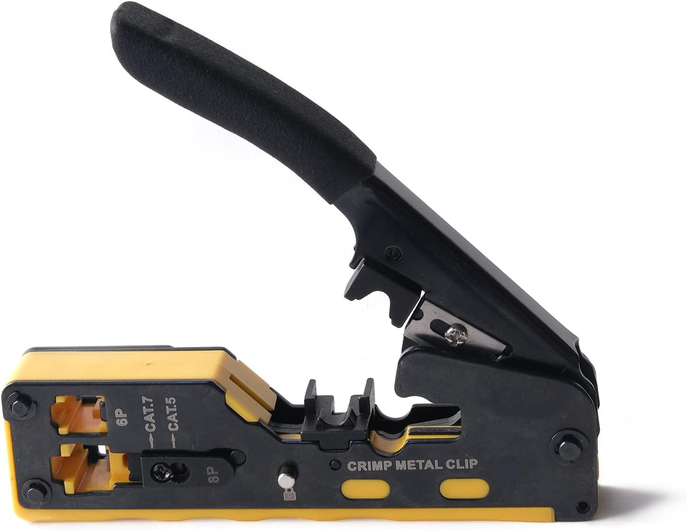 HSNRM RJ45 Crimp Tool, All-in-one Stripper Cutter Crimper Tool for 8P ...