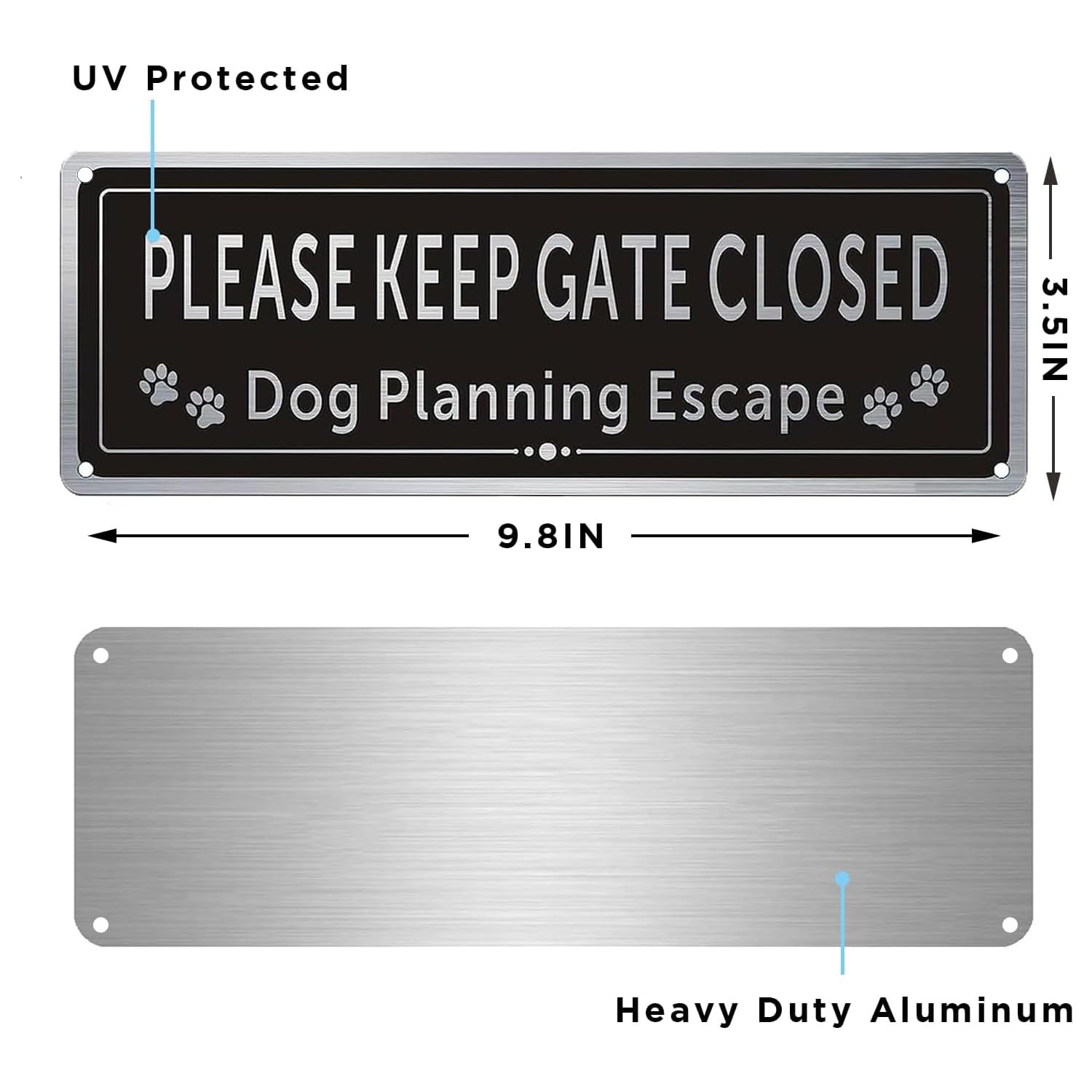 Please Close The Gate Sign Guegine 3pcs , Dog Loose Signs Please ...