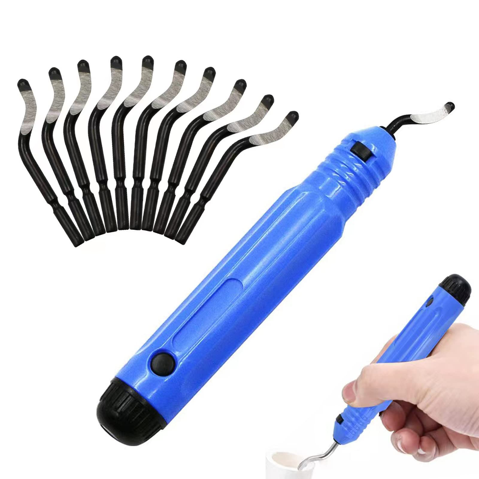Plumbing Tools 11-Piece Deburring Tool Kit With HSS Blades - Burr ...